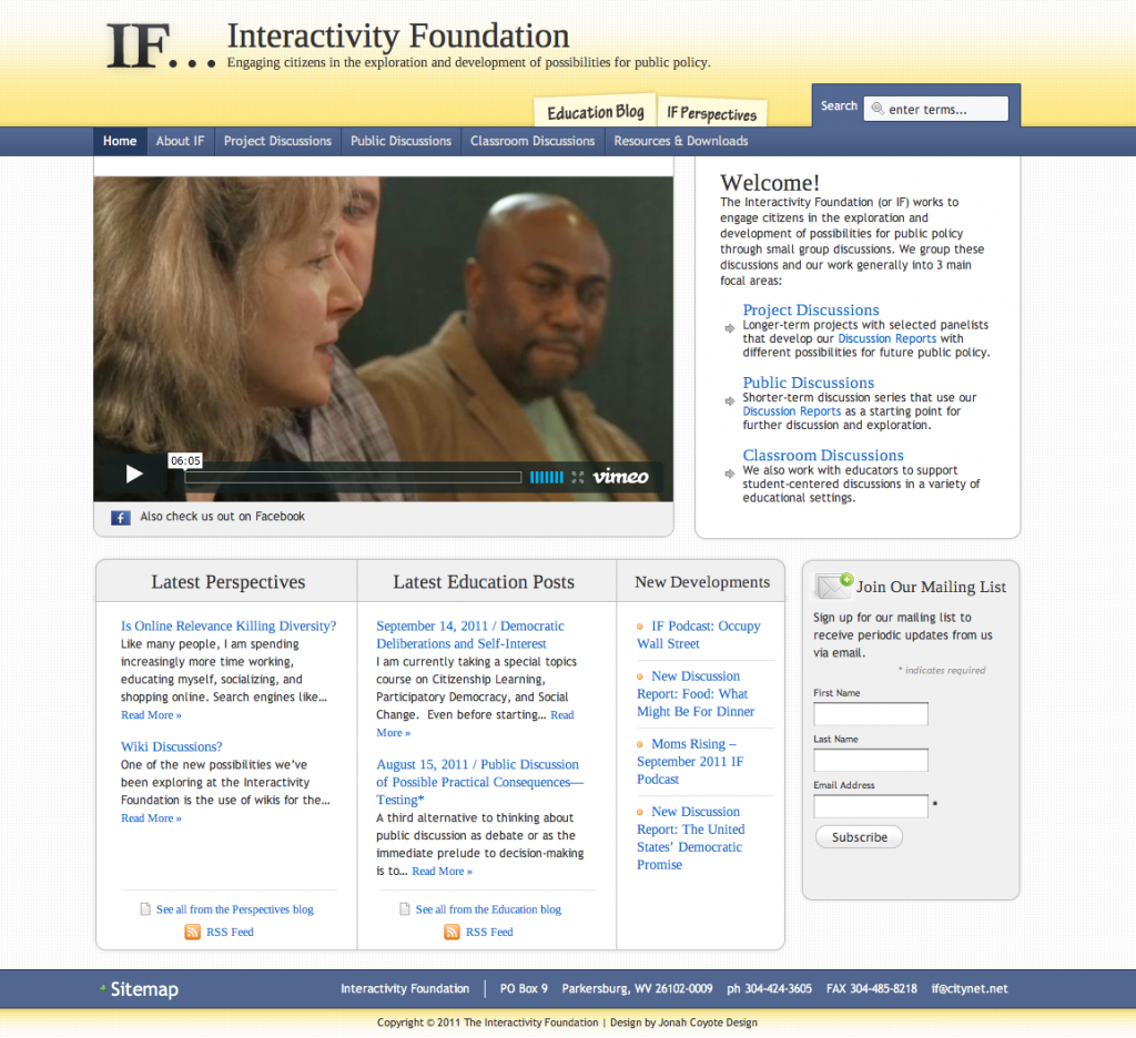 Interactivity Foundation | WordPress Web Design & Hosting in Boulder, CO